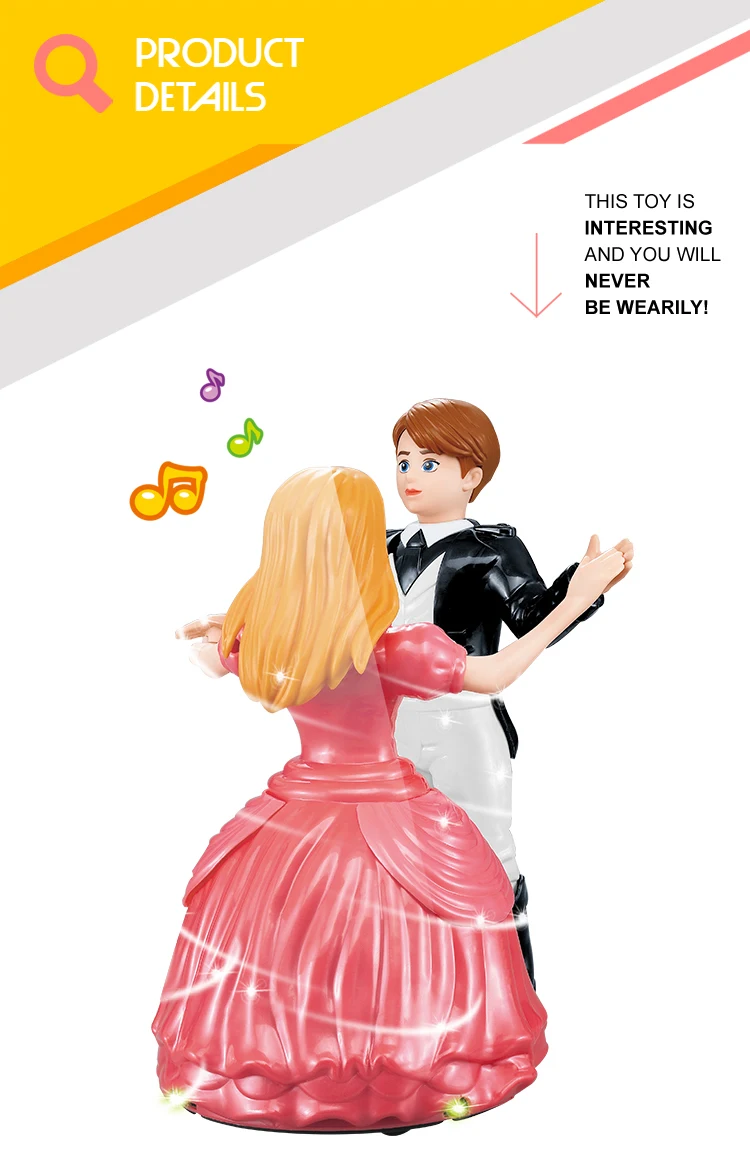 Baby Battery Operated Musical Small Plastic Double Dancing Dolls Toy ...