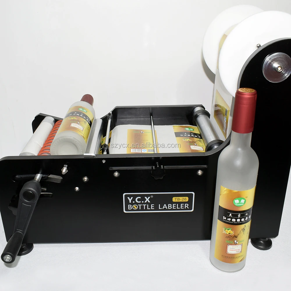 Tb-26 Tabletop Vial Round Bottle Labeler Adhesive Label Machine For ...