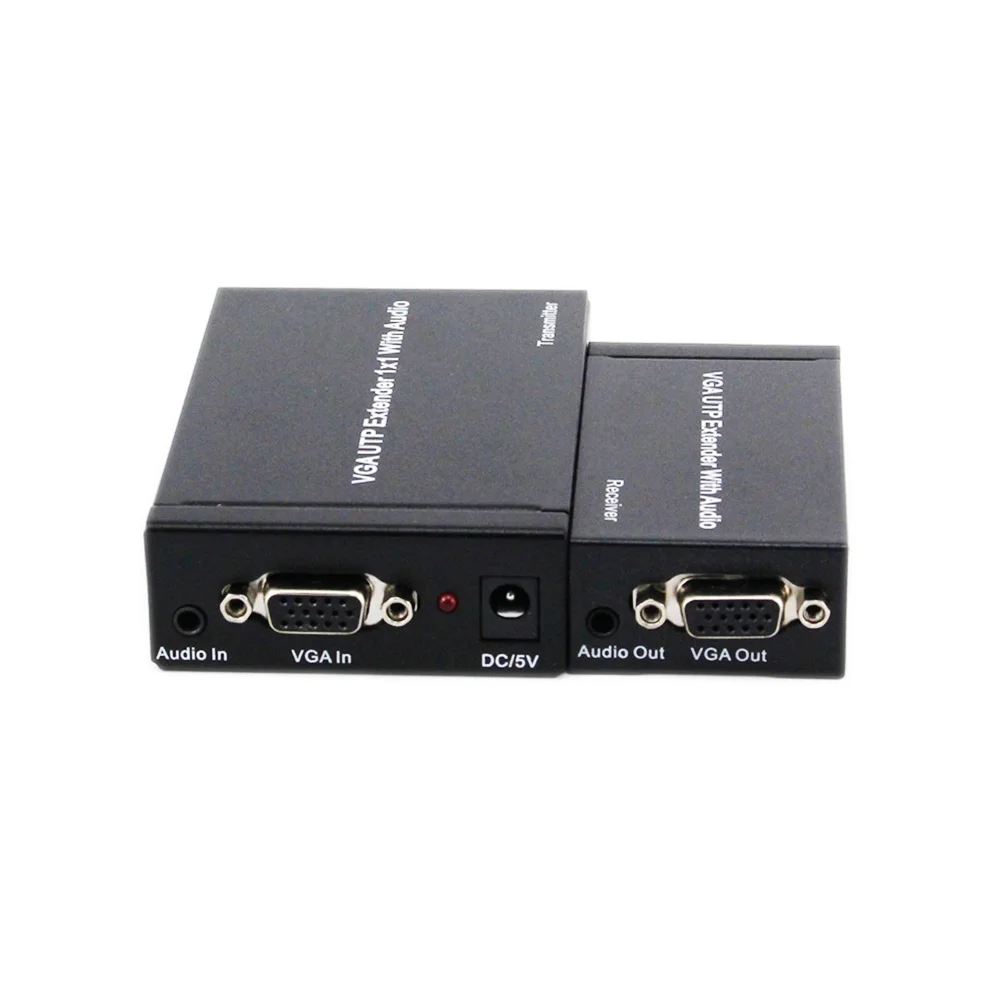 Vga Extender 300m With Audio Over Utp Lan Cat 5e/6 Vga Amplifier ...
