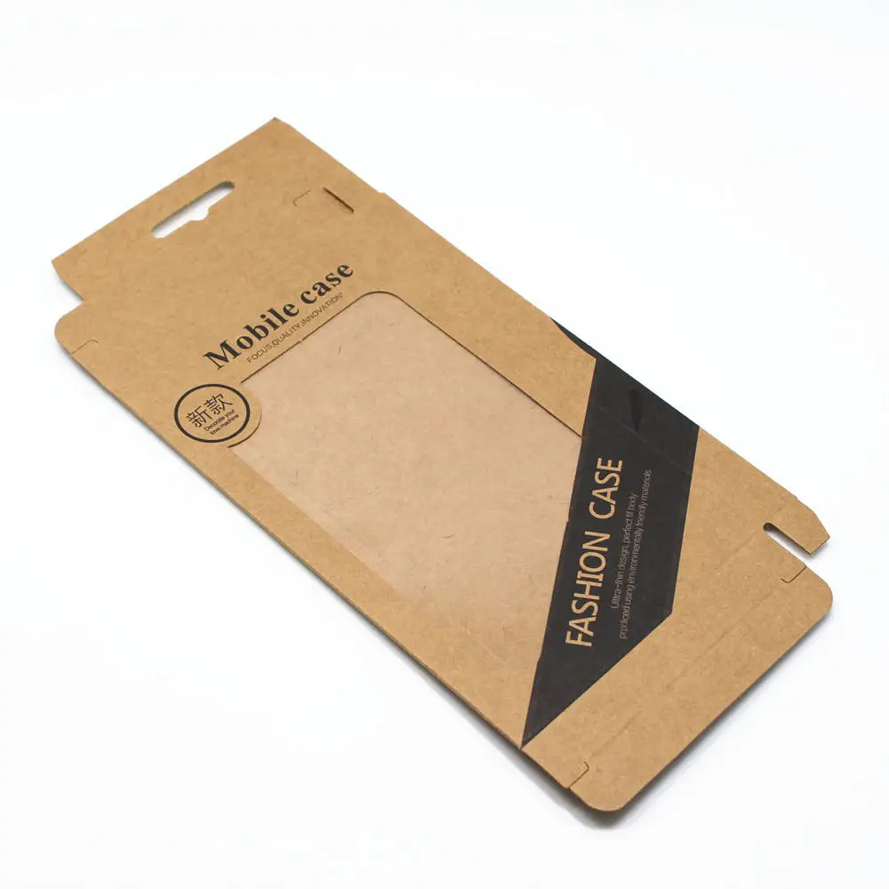 Smartphone Case Packaging Box Custom Mobile Phone Case Kraft Paper Box ...