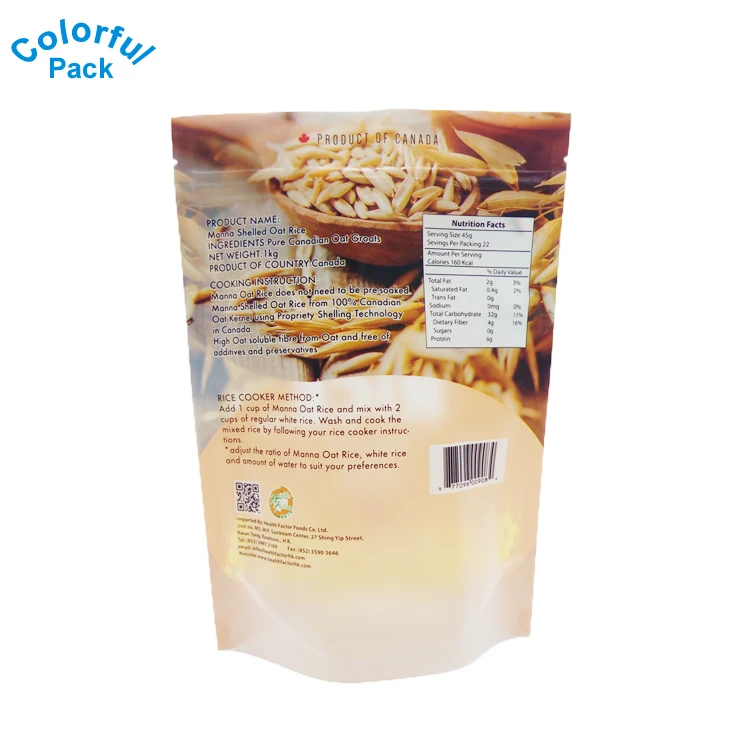 Arroz Bolsa Amarilla - 10kg Rice Packaging Stand up Pouch