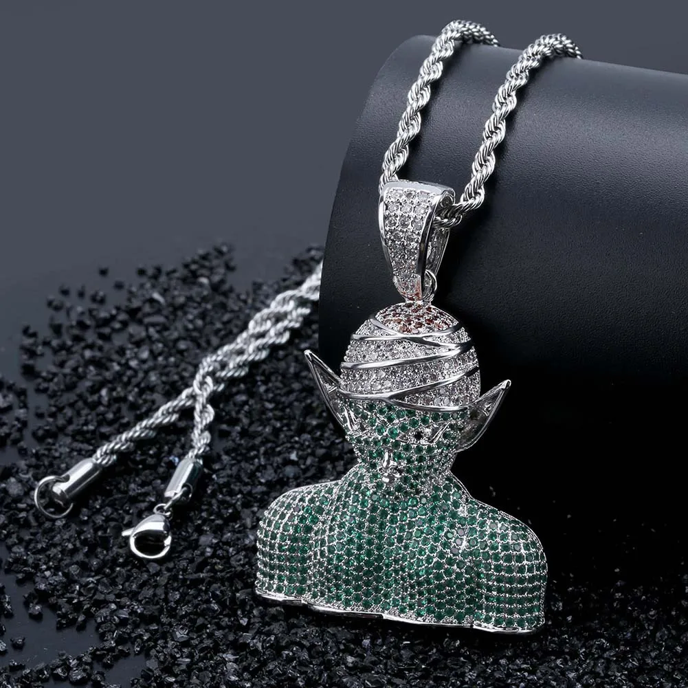 18k Yellow Gold Finish Dragon Ball Z Son Saiyan Goku Charm Diamond ...