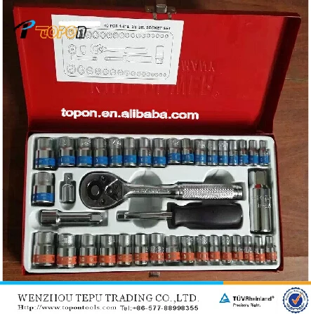 Tools Set. 40 Pcs Socket Set (1/4'' / 3/8'') - Buy 40pcs Socket Set ...