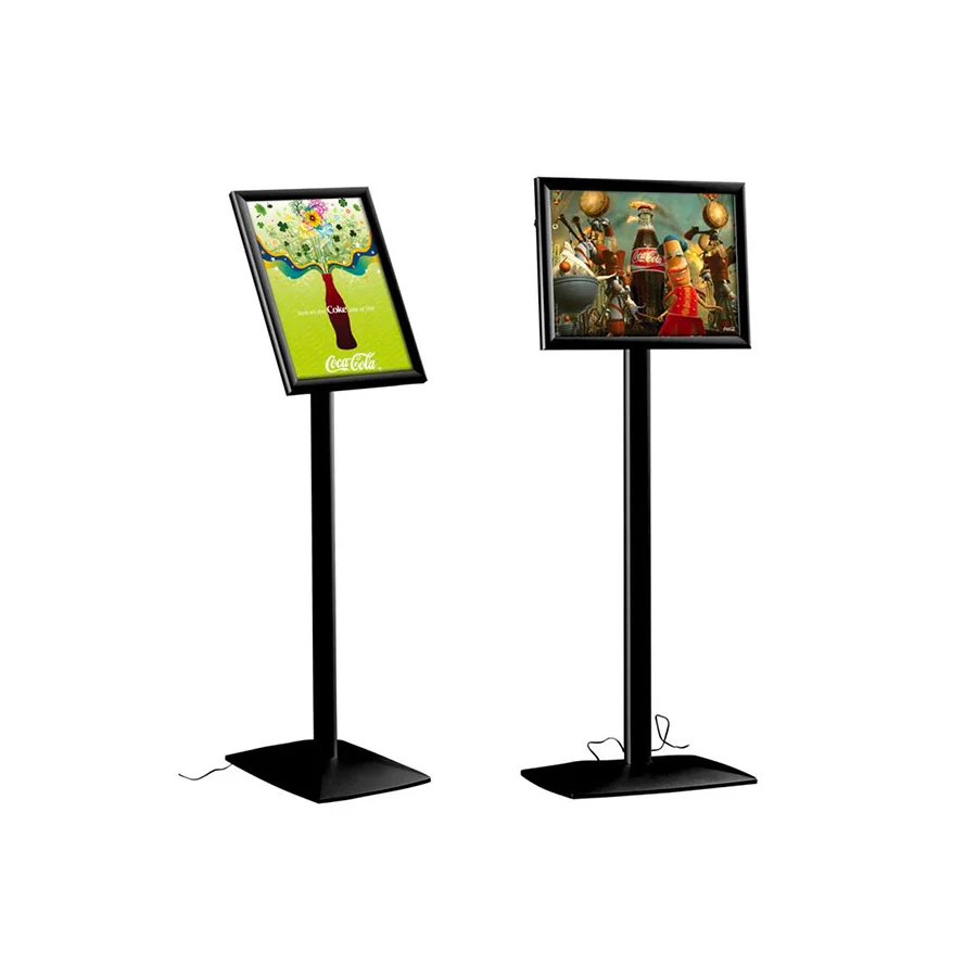 Metal Flexible Sign Holder Display Stand With Led Box - Buy Free ...