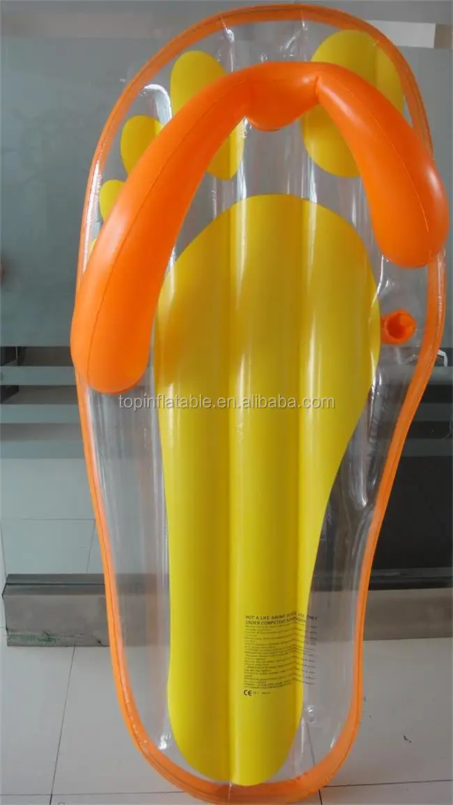 Transparent Inflatable Flip Flop River Raft Pool Lilo Floating Air ...