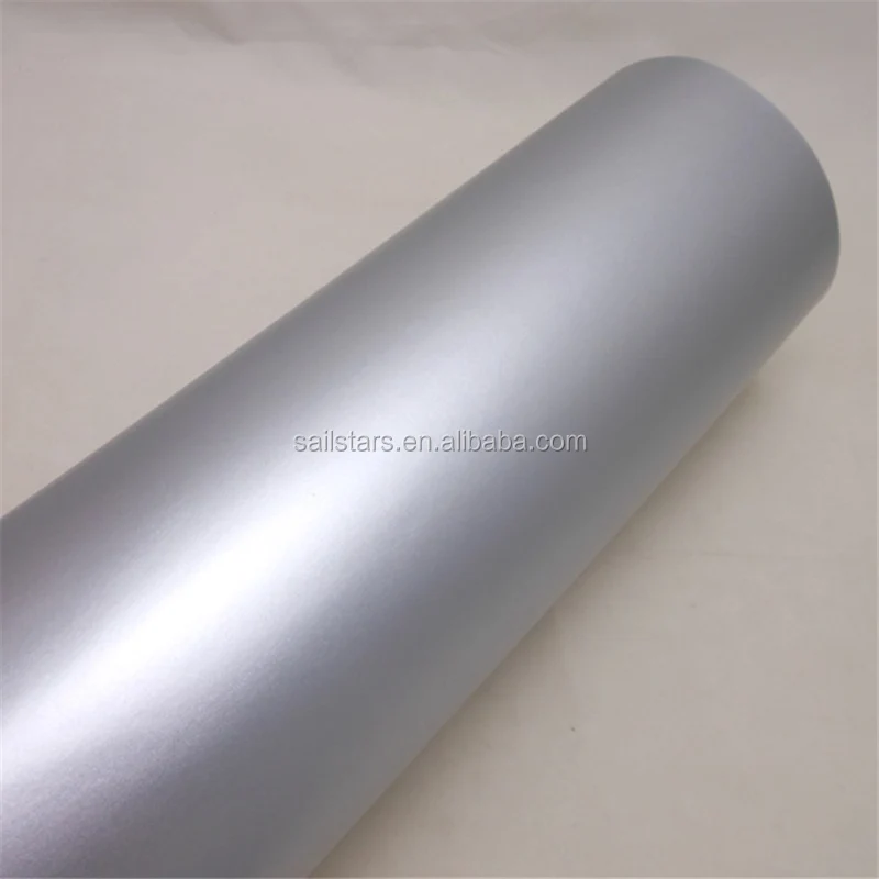 Premium Car Wrap Films Matte Chrome Satin Silver Fat Vinyl Vehicle Wrap ...