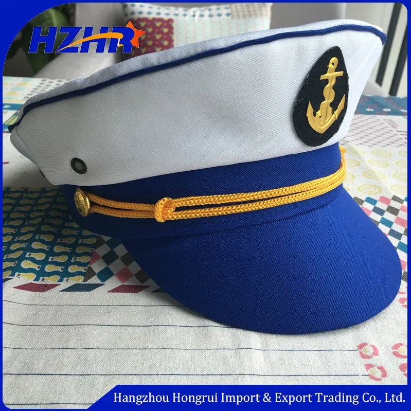 Factory Custom Cosplay Red Black Hat Police Embroidery Logo Kids Police ...