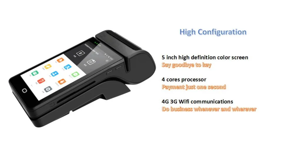 Handheld Android Pos Terminal 5 Inch Small Pos With Printer - Buy Best ...