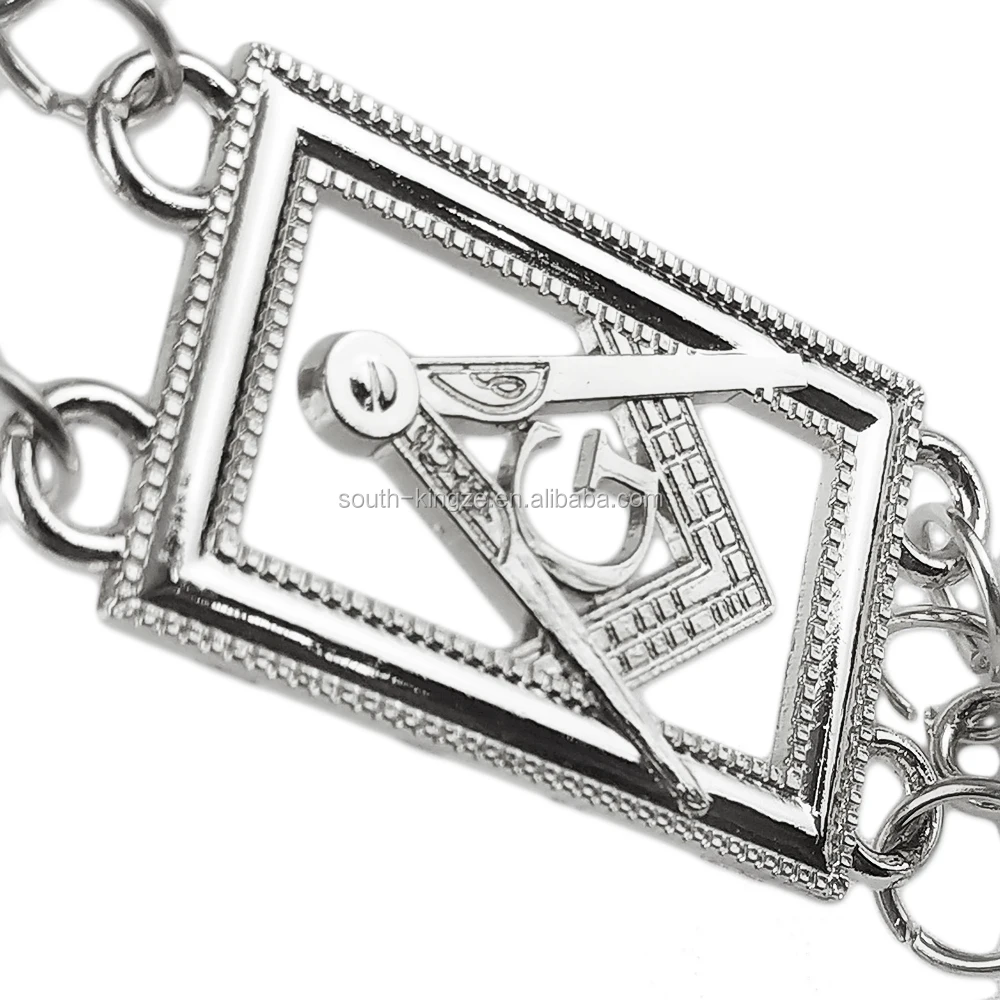 Masonic Items Freemason Officer Lodge Blue Silver Chain Masonic Chain ...