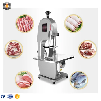 Restaurant Electric Meat Cutting Band Saw Beef Meat Cutter Frozen Fish ...