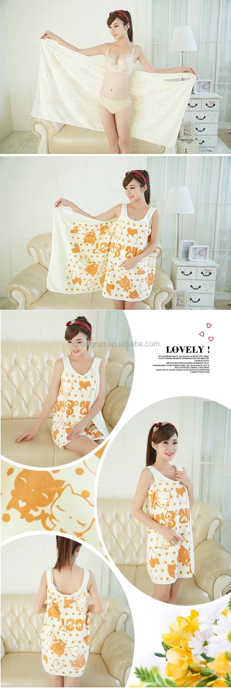 New Design Wearable Microfober Bath Towel,Soft Sexy Dress Towel - Buy ...