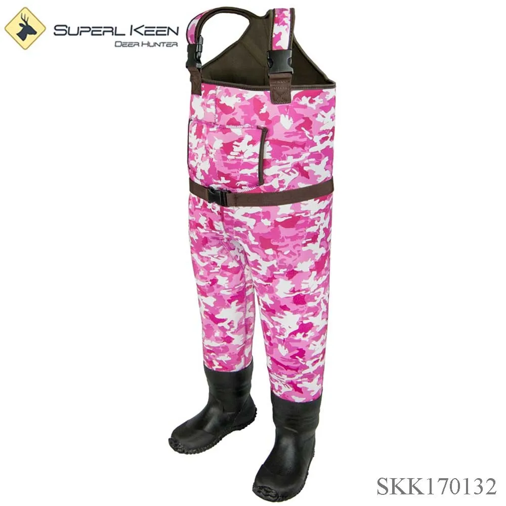Children's Neoprene Waders,Pink Camo - Buy Kids Fishing Waders ...