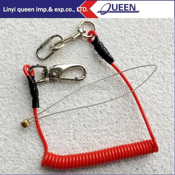 Scaffolding Tool Safety Coiled Cable Lanyards Used With Bi-hex Poka ...