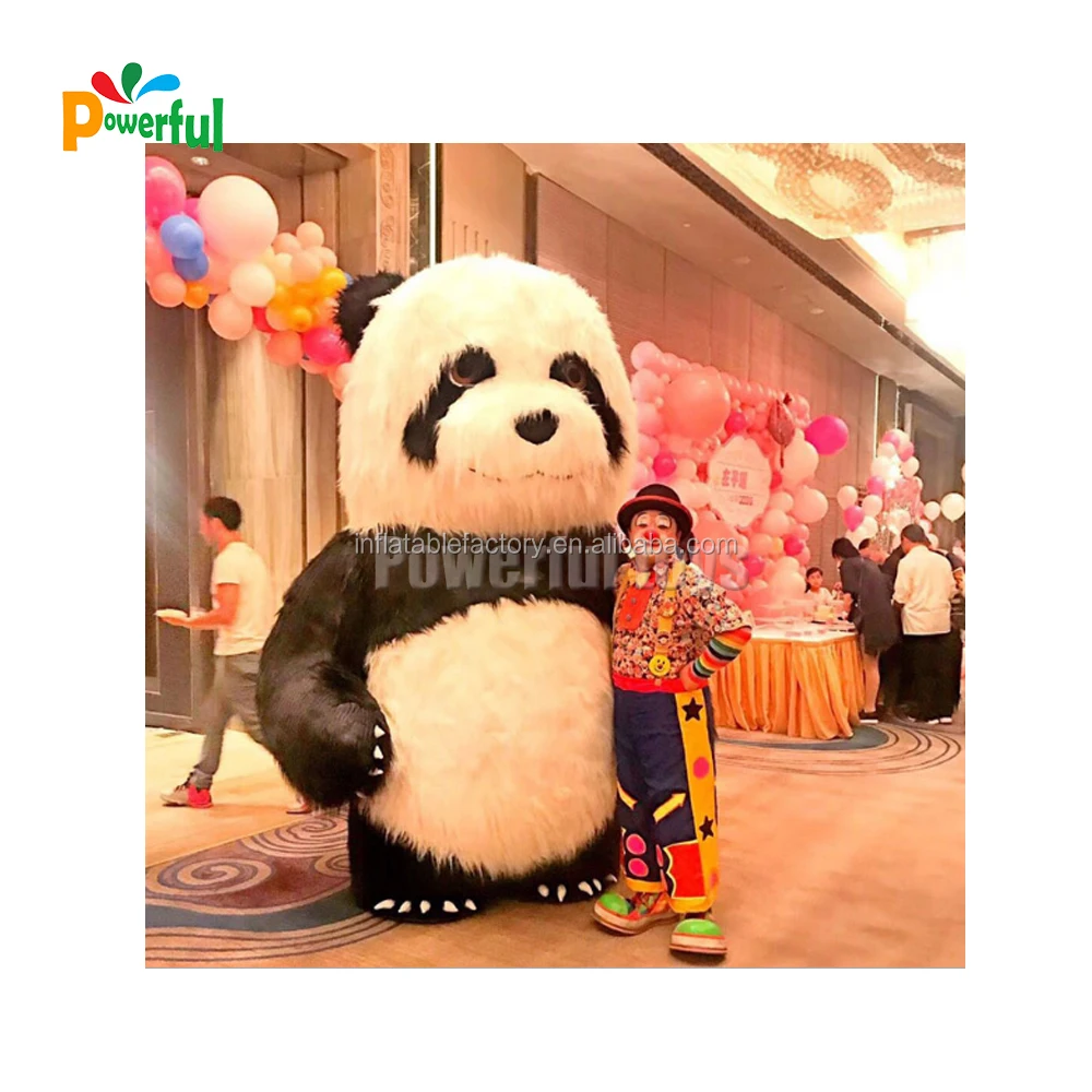 Advertising Cute Inflatable Panda Costume Mascots Inflatable Panda Suit ...