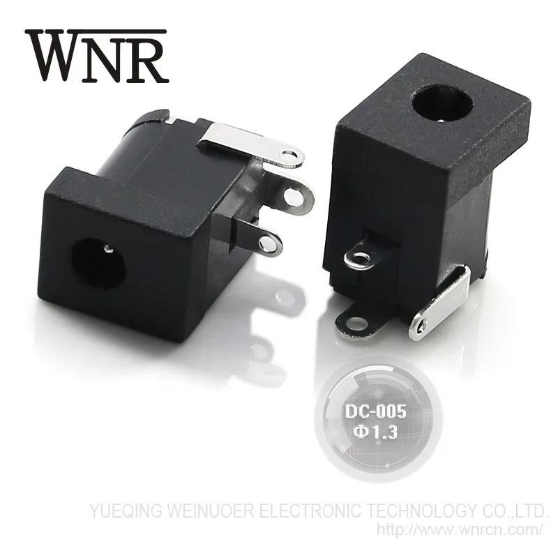 Wnre Hembra De Alimentación Dc Jack/hembra De 3 Pines Conector Dc Dc-005 1,3mm - Buy Toma De ...