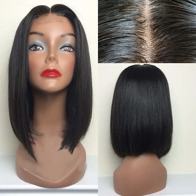 Lace Front Wig 10inch Unprocessed Remy Natural Color 10 Inch Brazilian ...