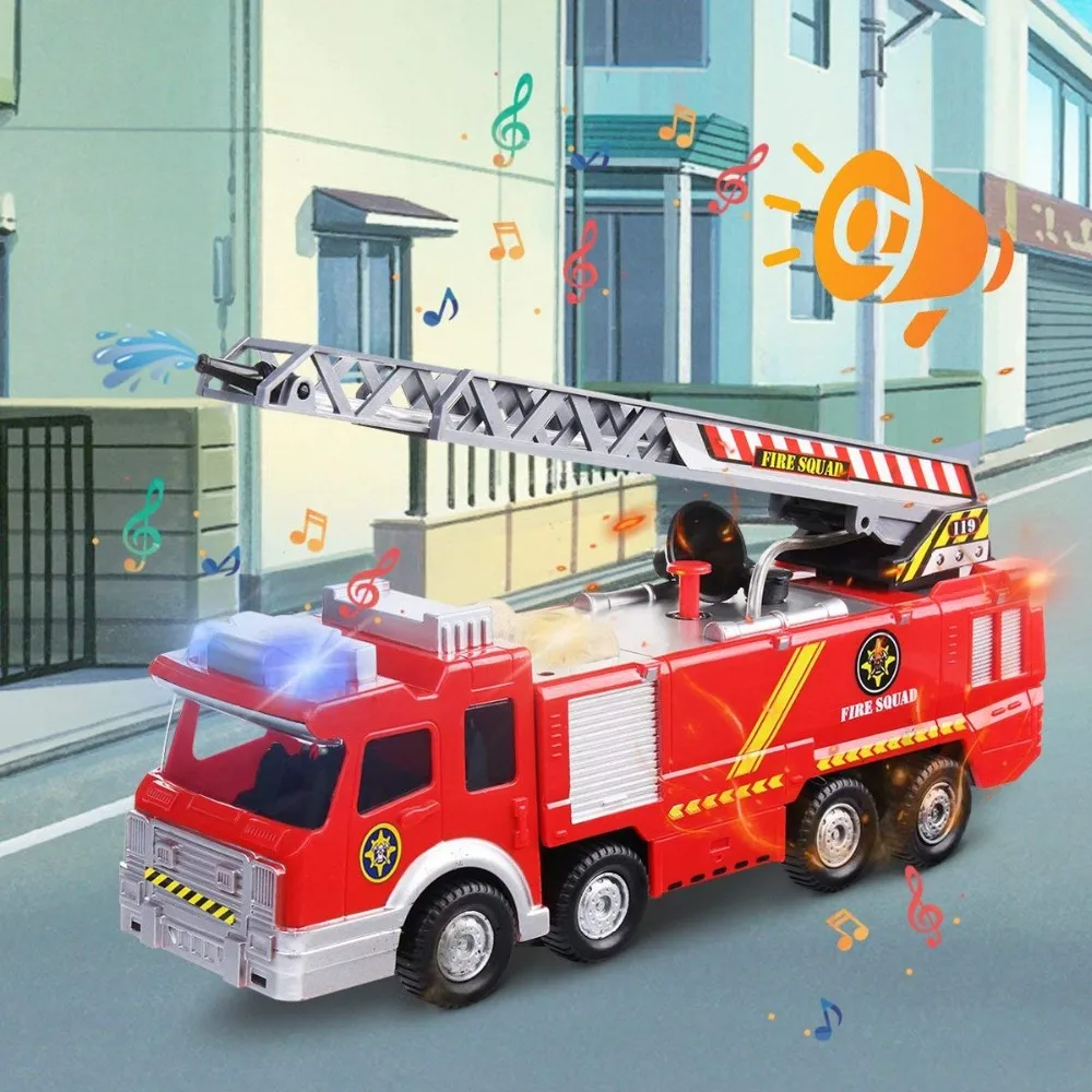 Fire Engine Toy - Battery Operated Electric Fire Truck
