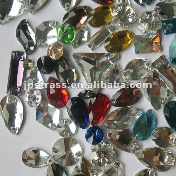 Flat Back Sew-on Crystal Beads In Different Shapes & Sizes,Rhinestone ...
