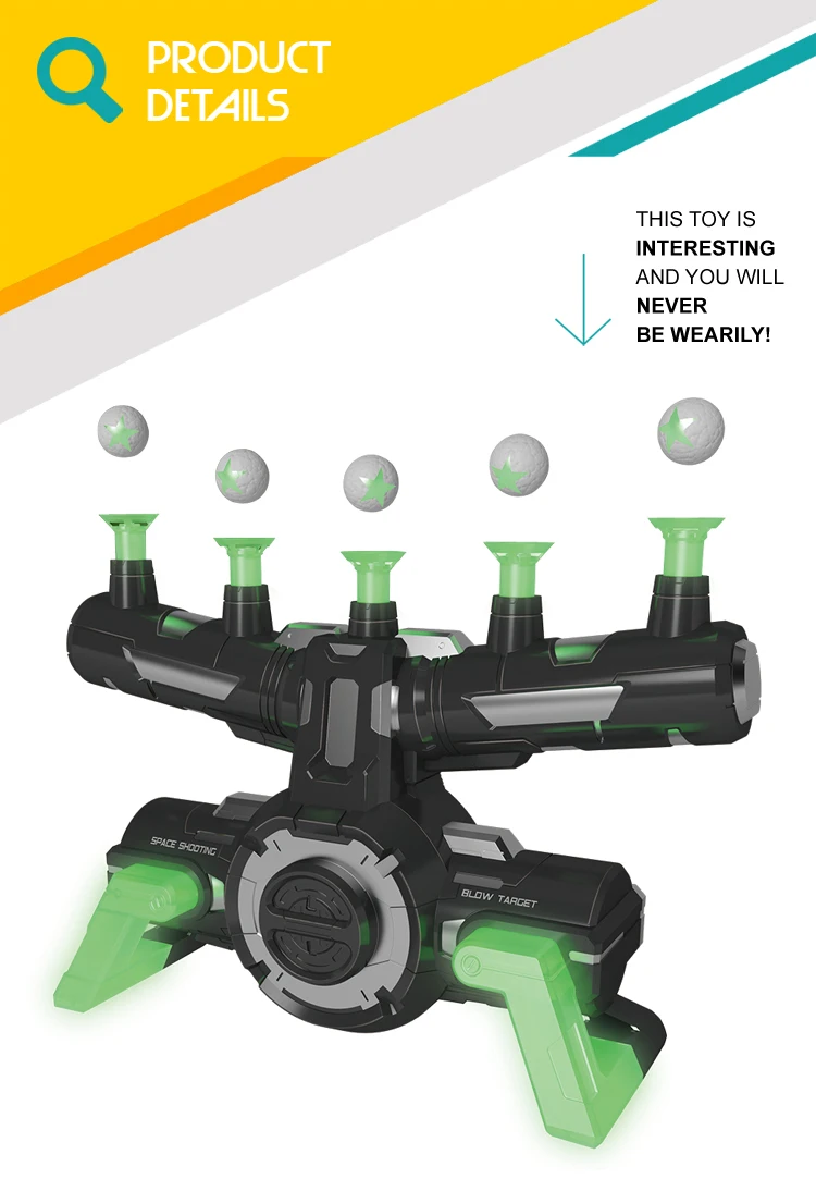 Indoor Gun Machine Luminous Suspension Flying Ball Shooting Game - Buy ...