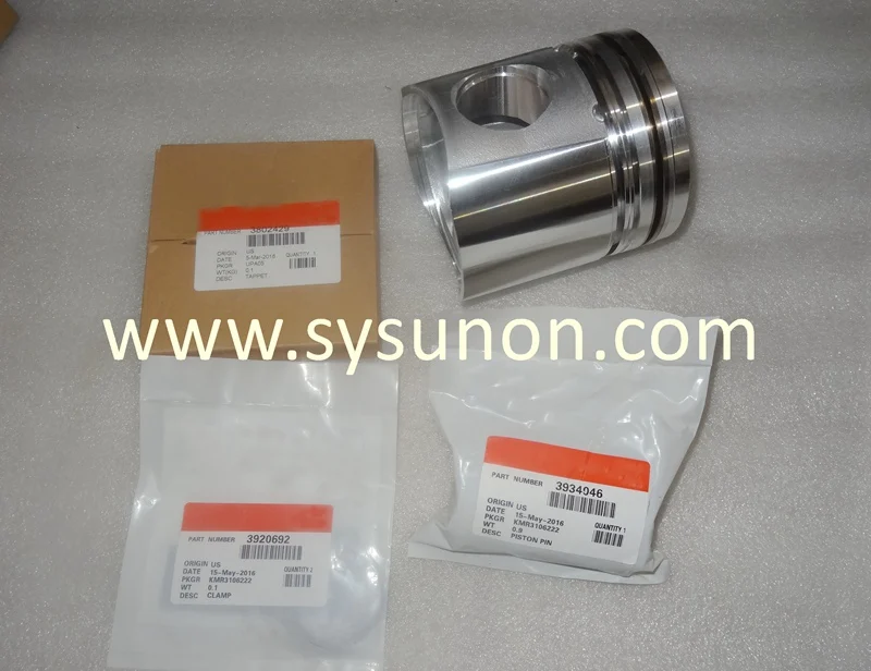 Diesel Engine Spare Parts 6ct 3923537 Aluminum Piston Kit - Buy Piston ...