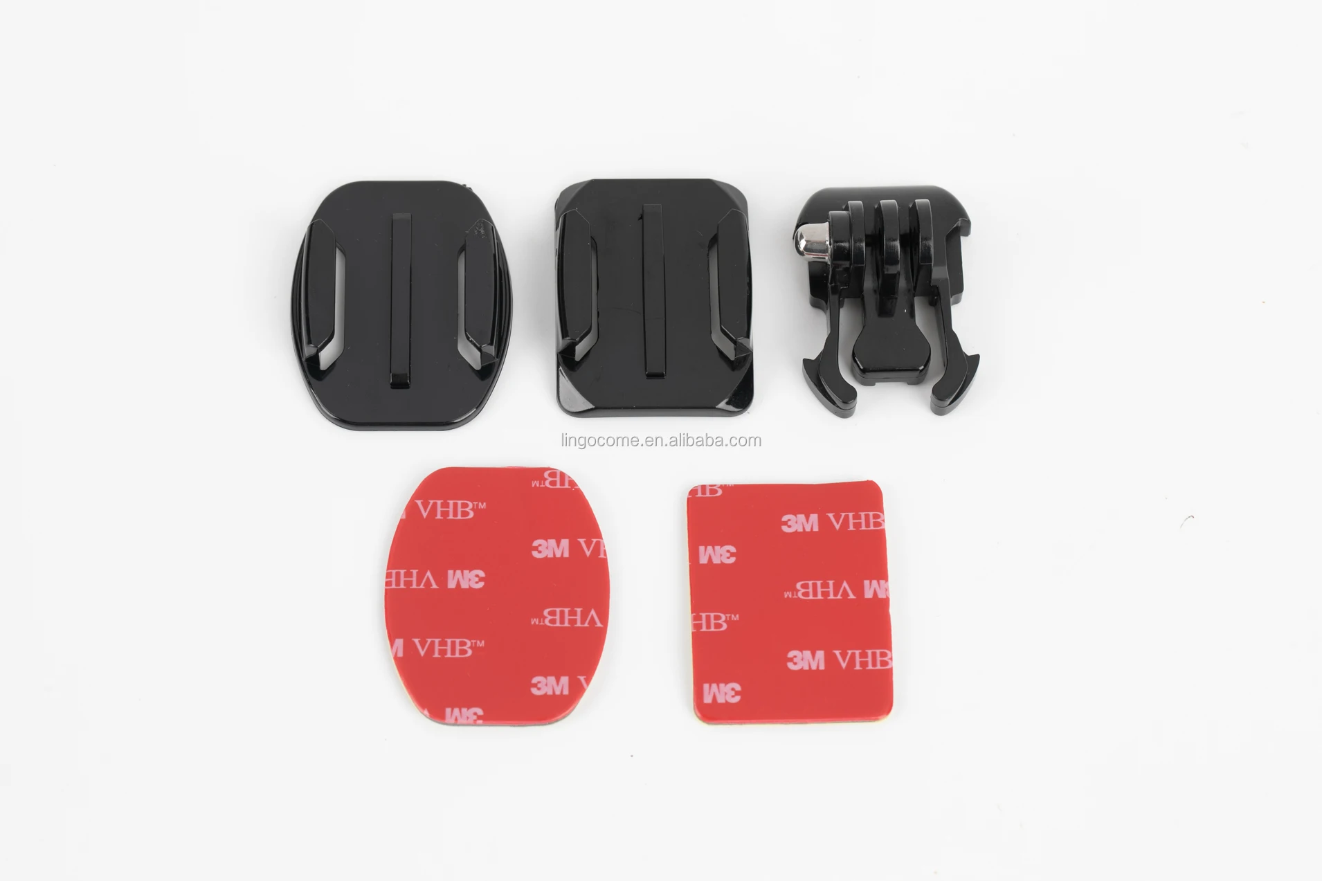 3m Adhesive Sticky Curved Base Pad And Buckle Mount Fits For Gopro Go ...