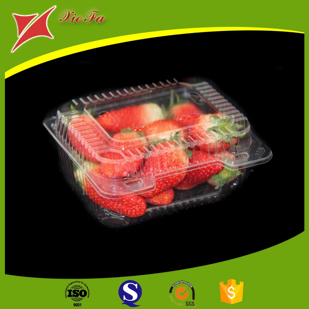Transparent Fresh Fruit Box Packaging Plastic Pet Strawberry Fruit Tray ...