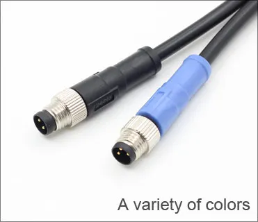 Plug M8 Connector 3 4 5 6 8 Pin Straight Overmold Cable Type Waterproof ...