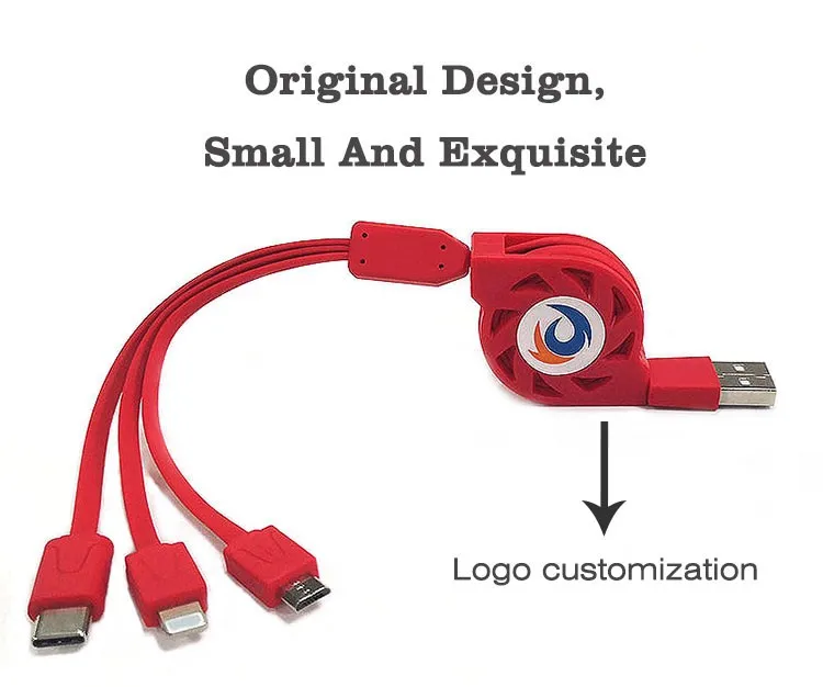 3 In 1 Charging Cable/3 In 1 Charging Cord Tpe Cable Compatible With ...