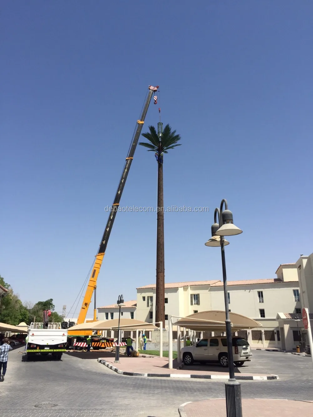 Camouflaged Bionic Palm Tree Steel Monopole Antenna Tower - Buy ...