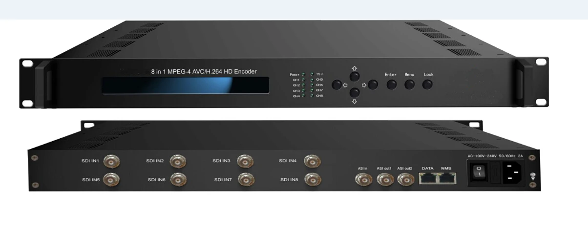 Iptv Headend Equipment 8 Channel Streamer Hd-sdi H.264 Ip Encoder - Buy ...