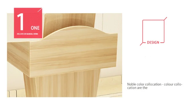 Modern Wooden Church Pulpit Lectern with Adjustable Features - OEM