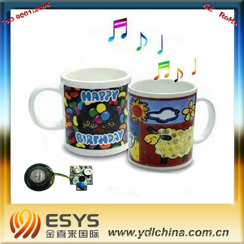 Musical Coffee Mug/talking Cup/promotion Cup - Buy Electric Coffee Mugs ...