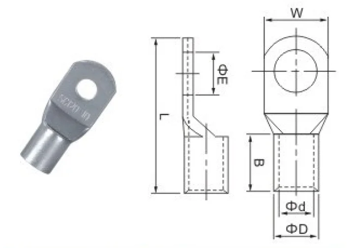 SC Series Copper Tube Terminal Lug - Reliable Wire Connecting