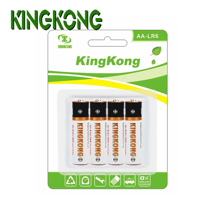 Kingkong High Capacity Alkaline Lr6 Am3 Aa 1.5v Dry Batteries - Buy 1 ...