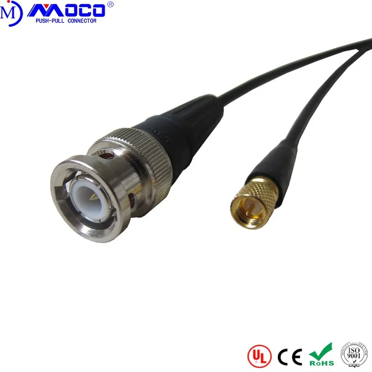 Custom Microdot Cable 10-32 to BNC for Ultrasonic Testing