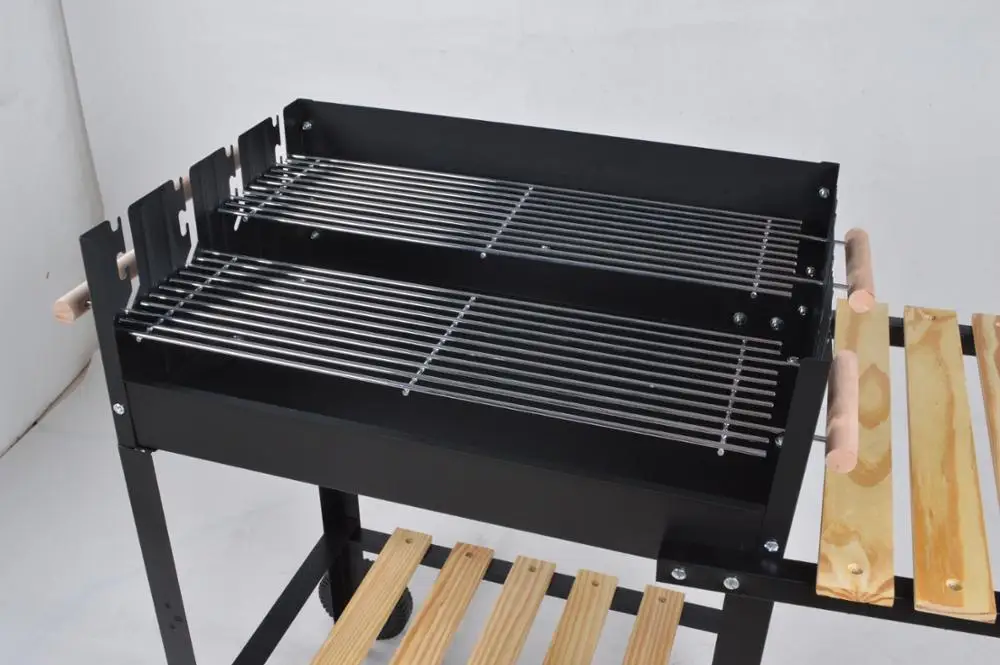 New Arrival Park Bbq Grill Standing Rectangular Charcoal Barbecue Grill ...