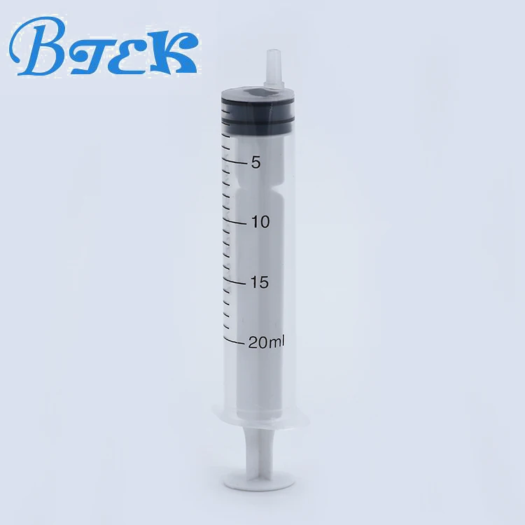 20cc Plastic Syringe Tube Disposable Injection Syringe - Buy Disposable ...