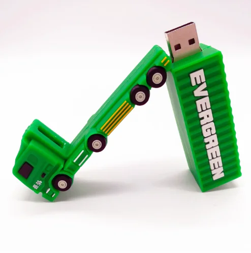 Personalized Gift PVC 2D 3D Truck USB Flash Drive Pen Drive