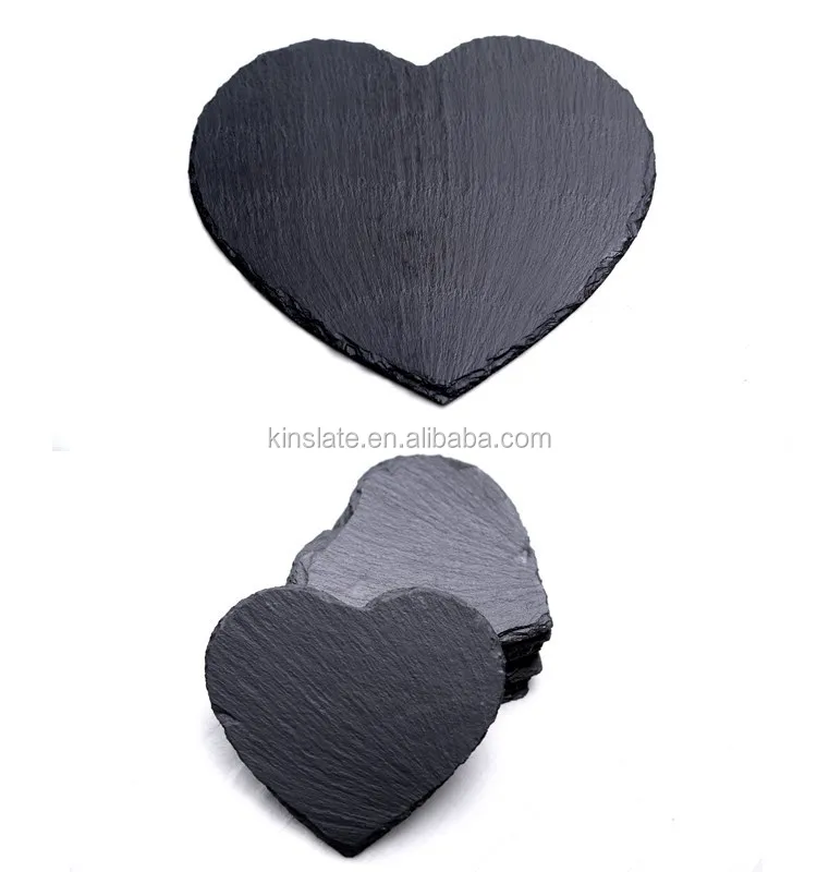 Heart Shaped Handmade Natural Stone Slate Coasters And Placemats - Buy ...