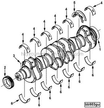 Cumm**s 6bt Isbe Engine Bearing Crankshaft Thrust 3927772 - Buy 3927772 ...