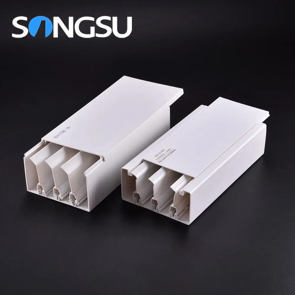 Fire Resistancce Durable Indonesia Pvc 3 Compartment Cable Trunking ...