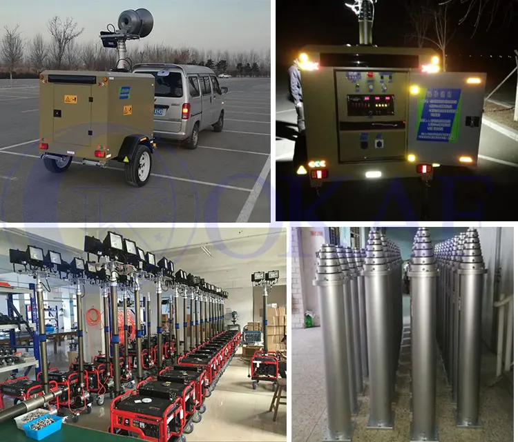 6m 20ft Vehicle Or Trailer Mounted Aluminum Telescoping Pneumatic ...