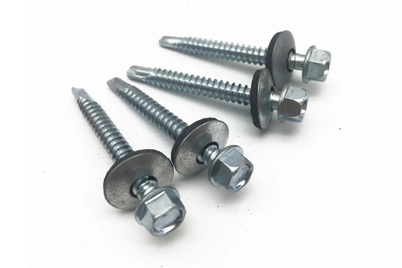 DIN7504-K Hex Washer Self-Drilling Screw - Zinc Plated