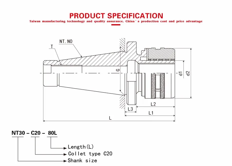 Nt30 Nt40 Nt50 C Force Clamp Power Milling Chuck Multi-lock Collet ...