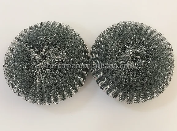 Galvanized Wire Mesh Metal Silver Scourer/stainless Steel Sponges ...