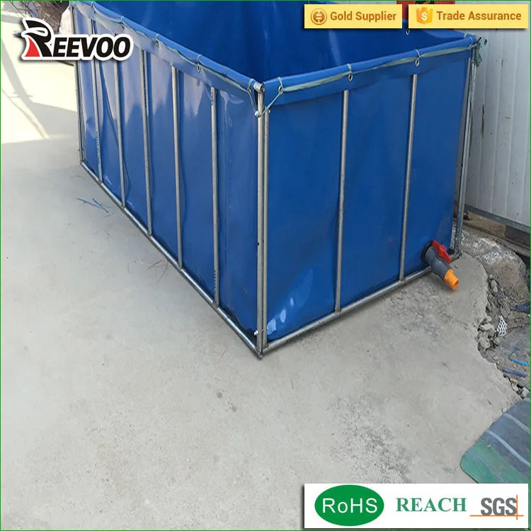 Folding Collapsible Pvc Fish Ponds For Aquaculture,Pvc 5000-8000 ...