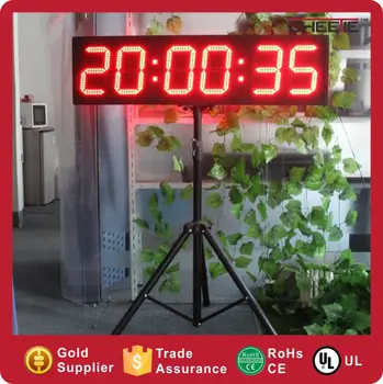 Large Led Sports Timer 6 Digit 8 Inch Display Marathon Race Clock Led ...