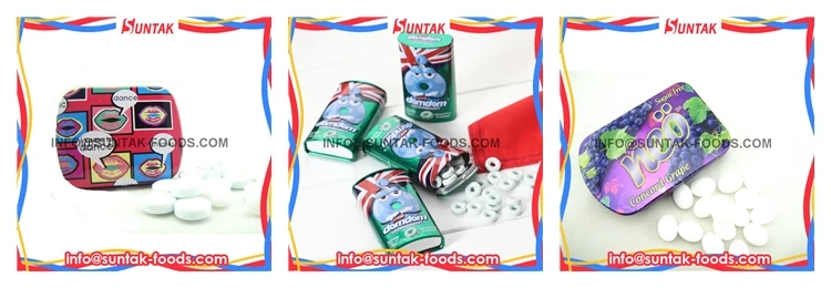 Plastic Dispenser Box With Press Fresh Mint Private Label Confectionery ...