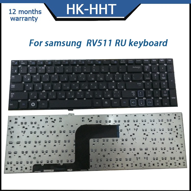 For Samsung Rv511 Rv520 Rv509 Rv515 Black Color Russian Keyboard - Buy ...