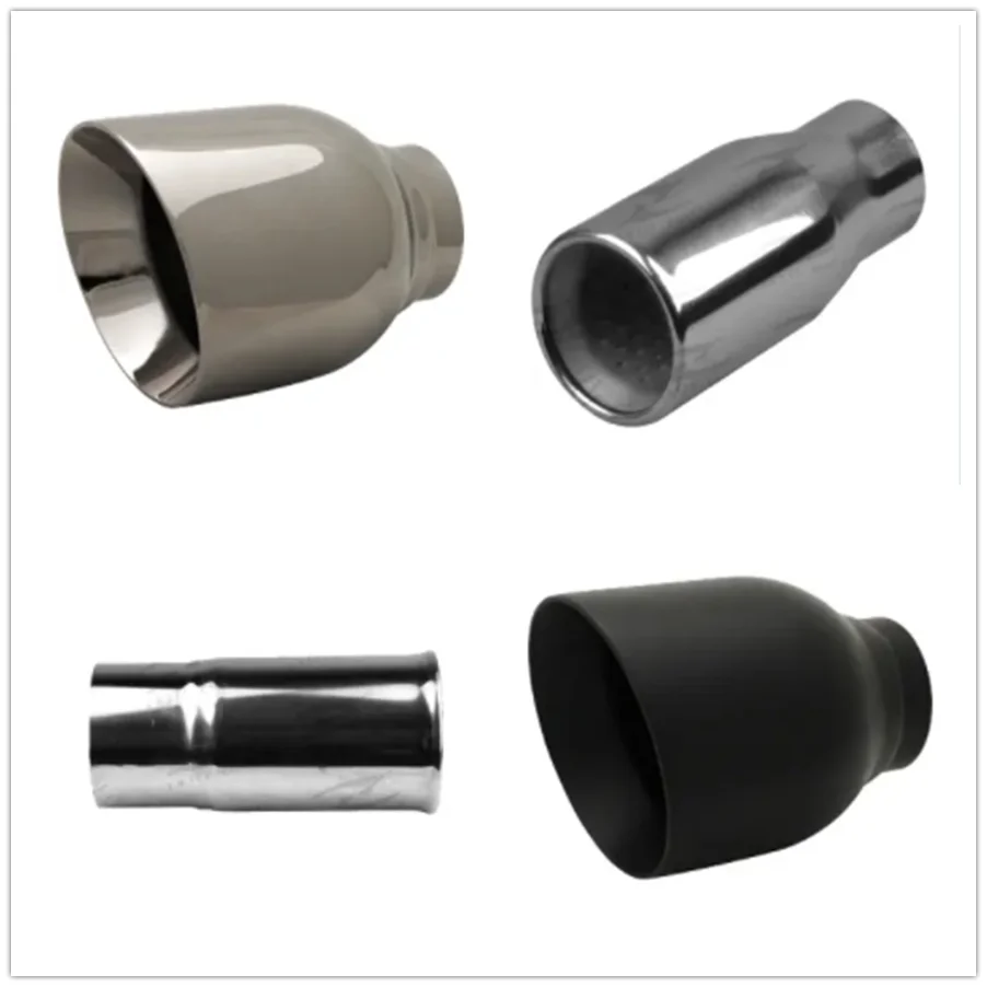 Universal Stainless Steel Double Wall Black Exhaust Tip 3 Inch in 4 ...